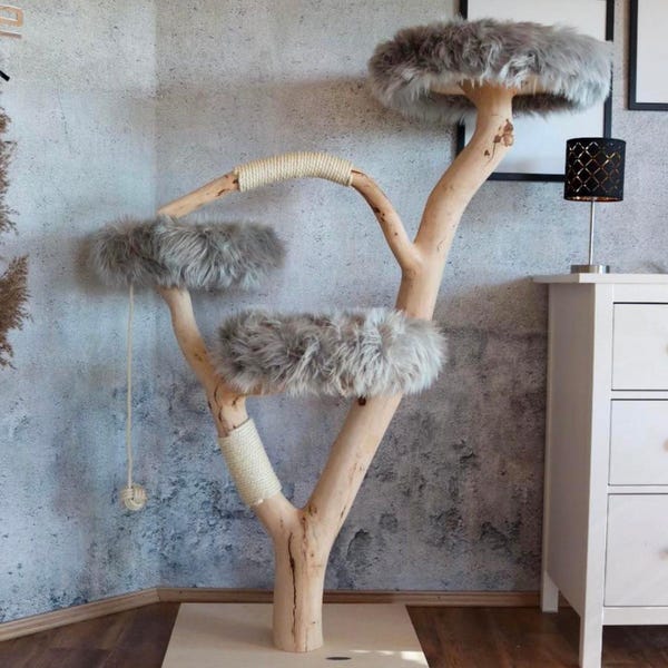 Natural Branch Cat Tree - Etsy