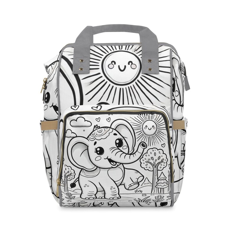 Coloring Book Bag, Unique Diaper Bag, Baby Bag, Nappy Bag, Mom Bag ...
