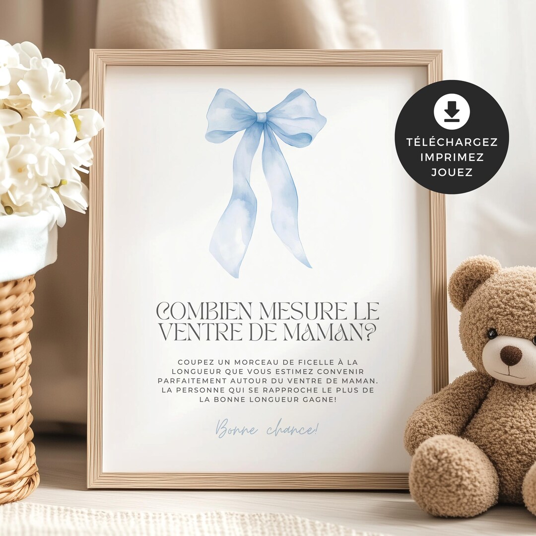 Jeu Pour Shower De Bébé, Combien Mesure Le Ventre De Maman?, PDF ...