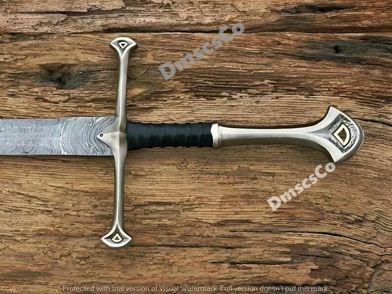 ANDURIL Sword of Strider, Custom Engraved Sword, LOTR Sword, Lord of ...