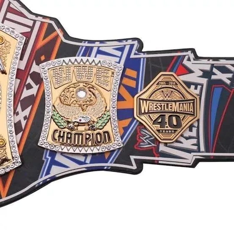 WWE WRESTLEMANIA Wrestling Championship Spinner Replica Title Belt ...