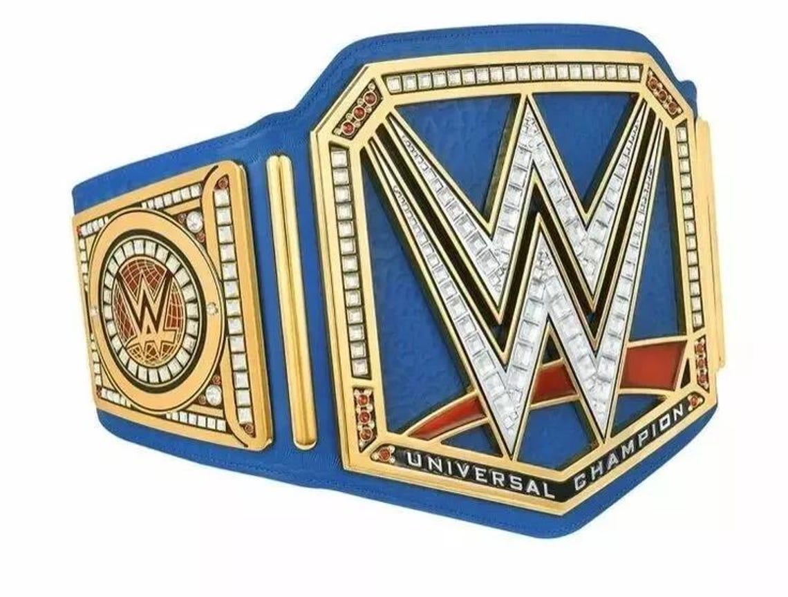 WWE Championship Wrestling Replica Title Belt – 2mm/4mm Thick Brass ...