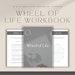 Wheel of Life Workbook Printable PDF Printable Wheel of Life Planner ...