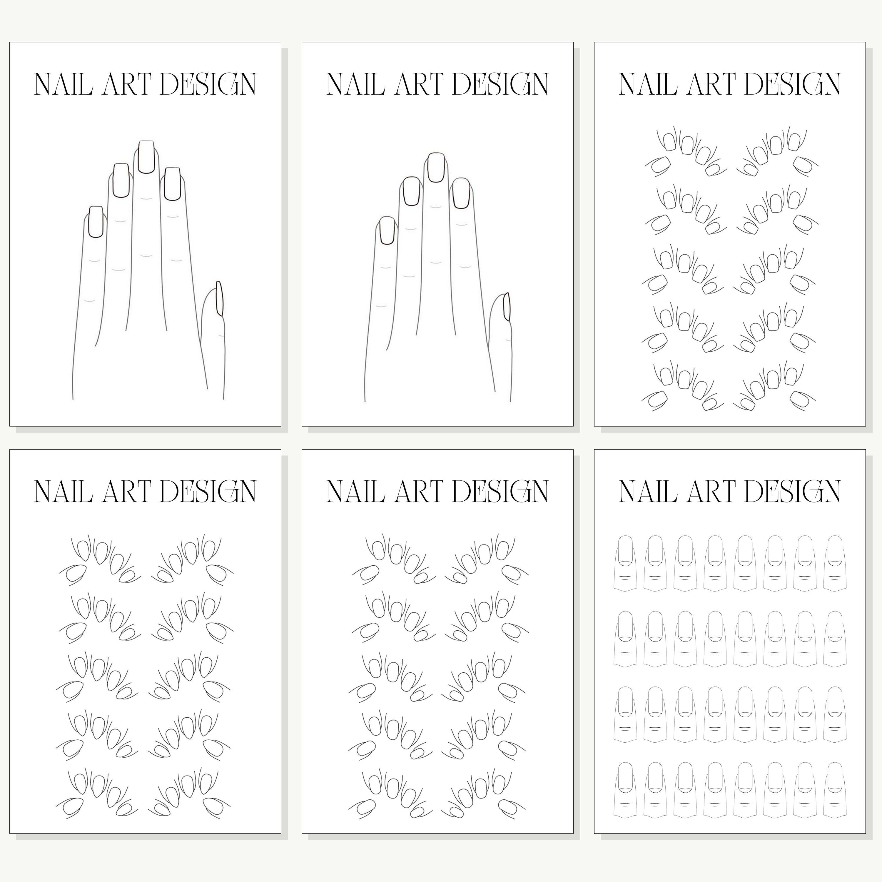 Nail Art Planner Printable Nail Design Log Printable Planner A4 and US ...