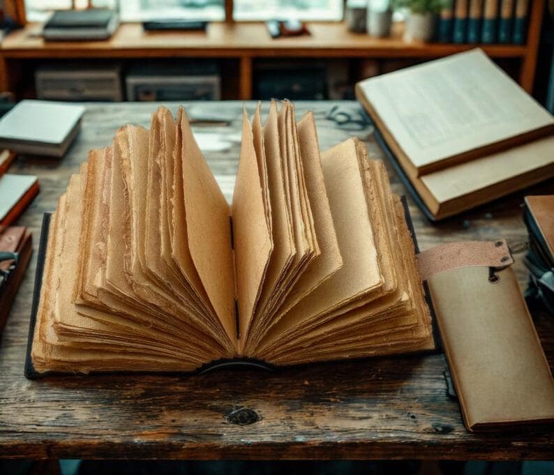 400 Page Death Note Leather Journal With Brass Clasp Blank Spell Book ...