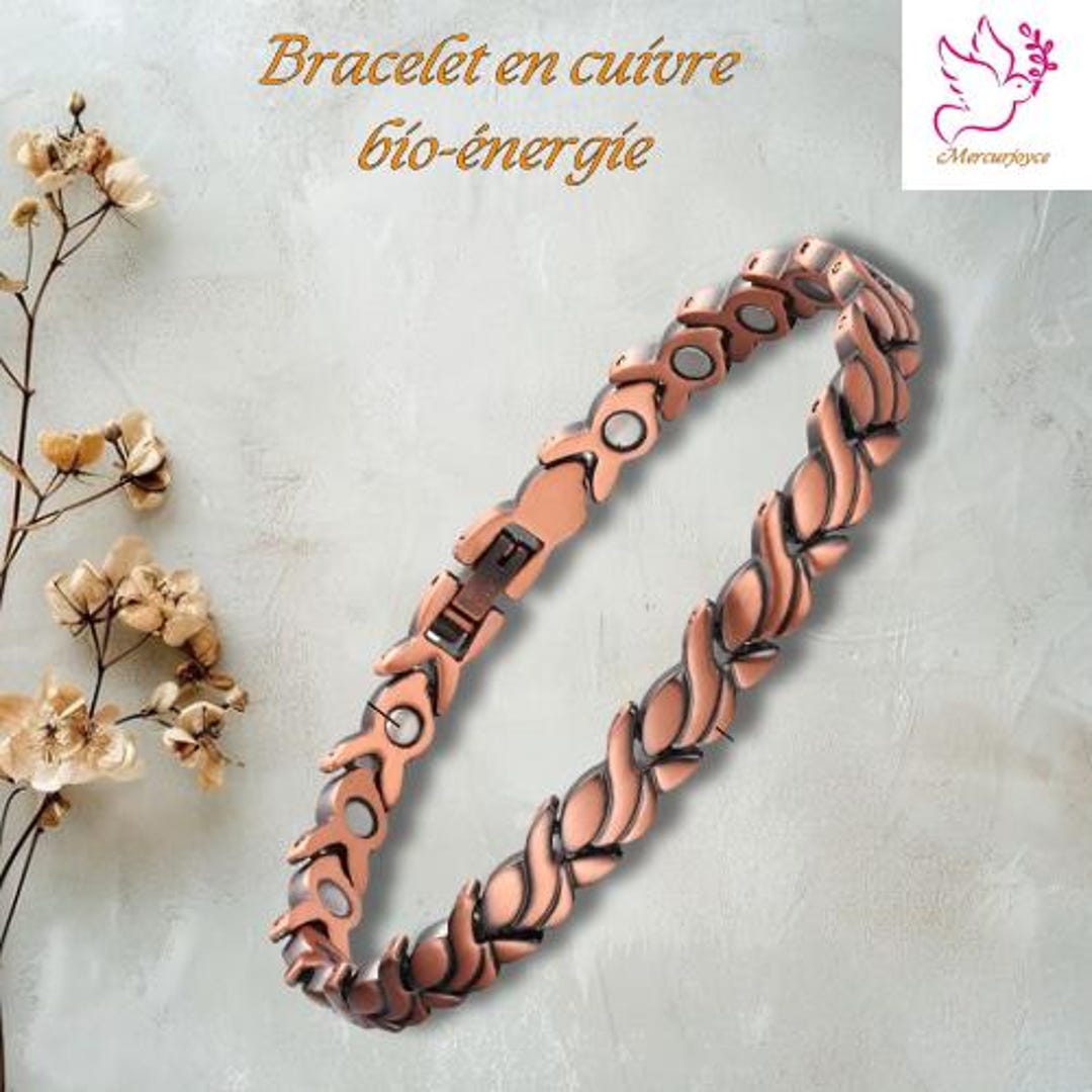 Pure Copper Bio Energy Magnetic Bracelets - Etsy