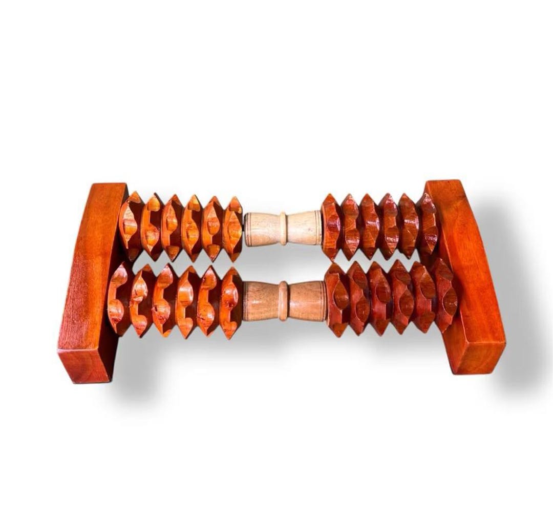 Handcrafted Mahogany Wood Reflexology Massager Roller - Etsy