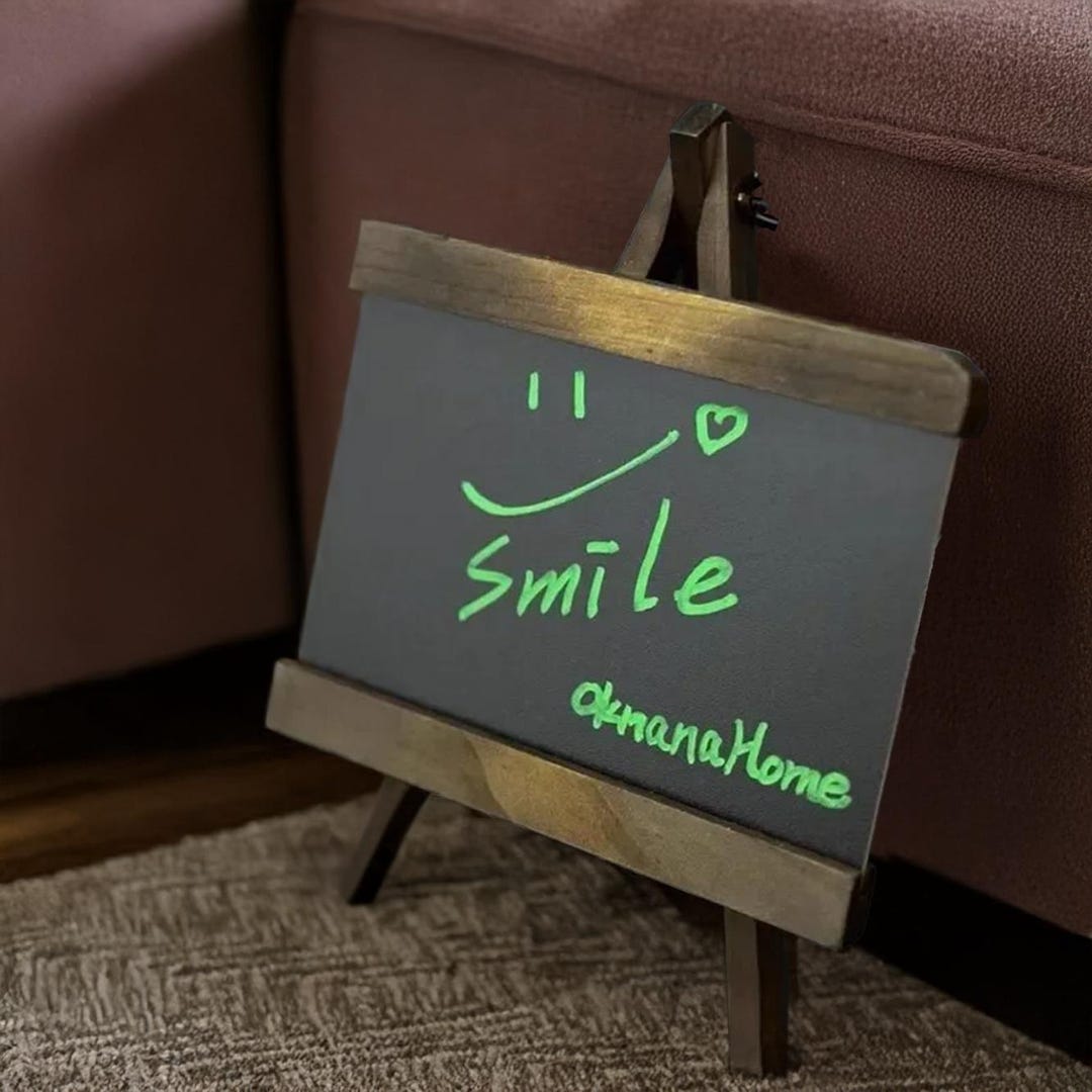 Small Blackboard With Stand | Vintage Small Blackboard Sign for Bar ...