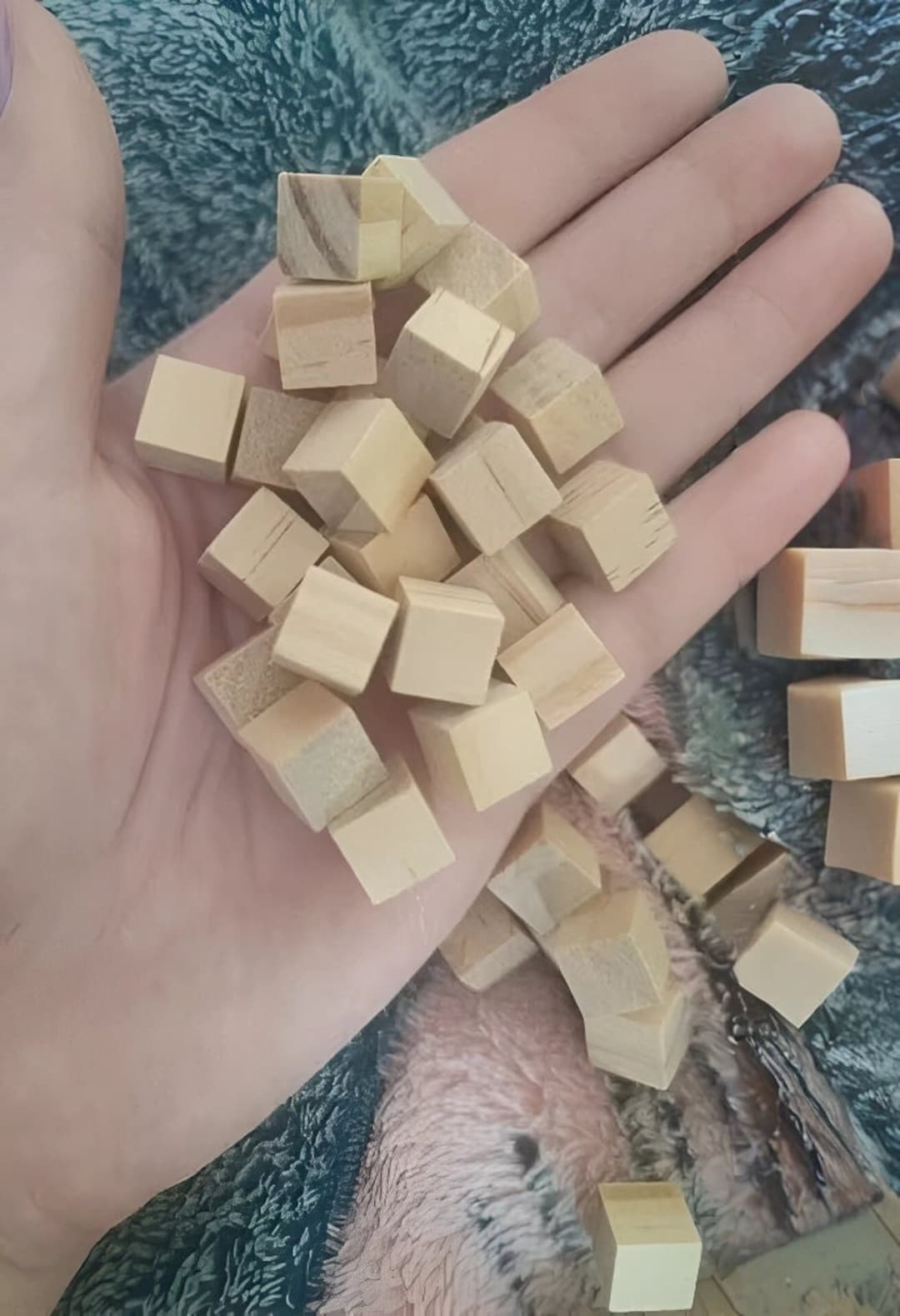 300 Mini Natural Wood Cubes: DIY Craft Blocks, Puzzle Making - Etsy