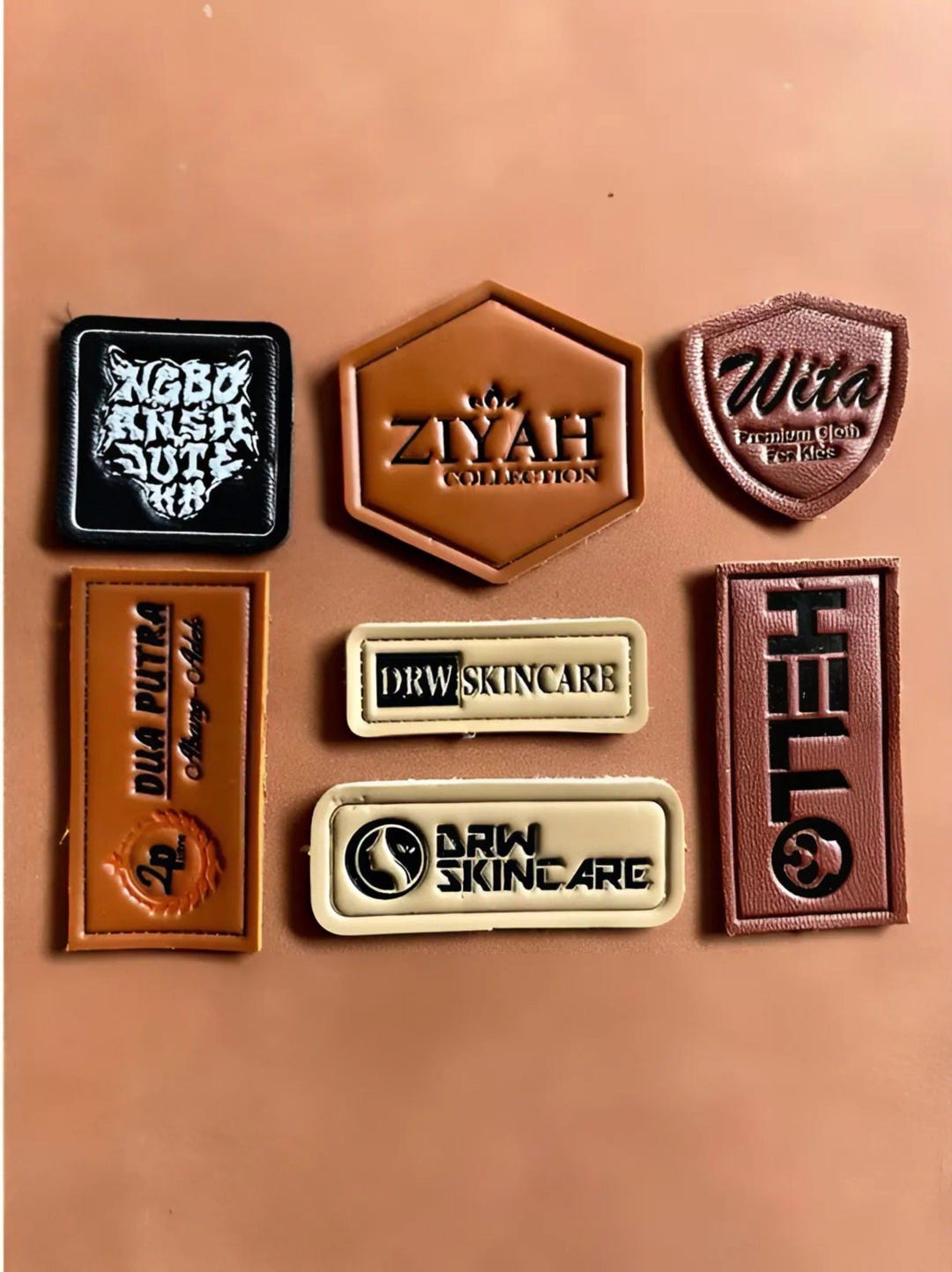 1000 Custom Faux Leather Labels: Embossed Clothing Tags - Etsy