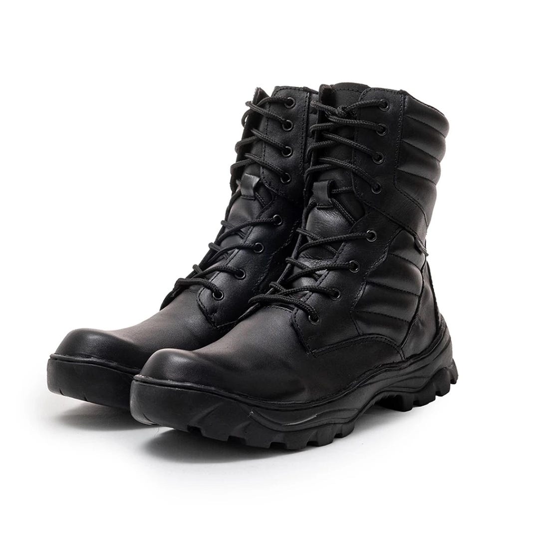 Men’s Genuine Leather Tactical Combat Boots – Heavy Duty Military Work ...
