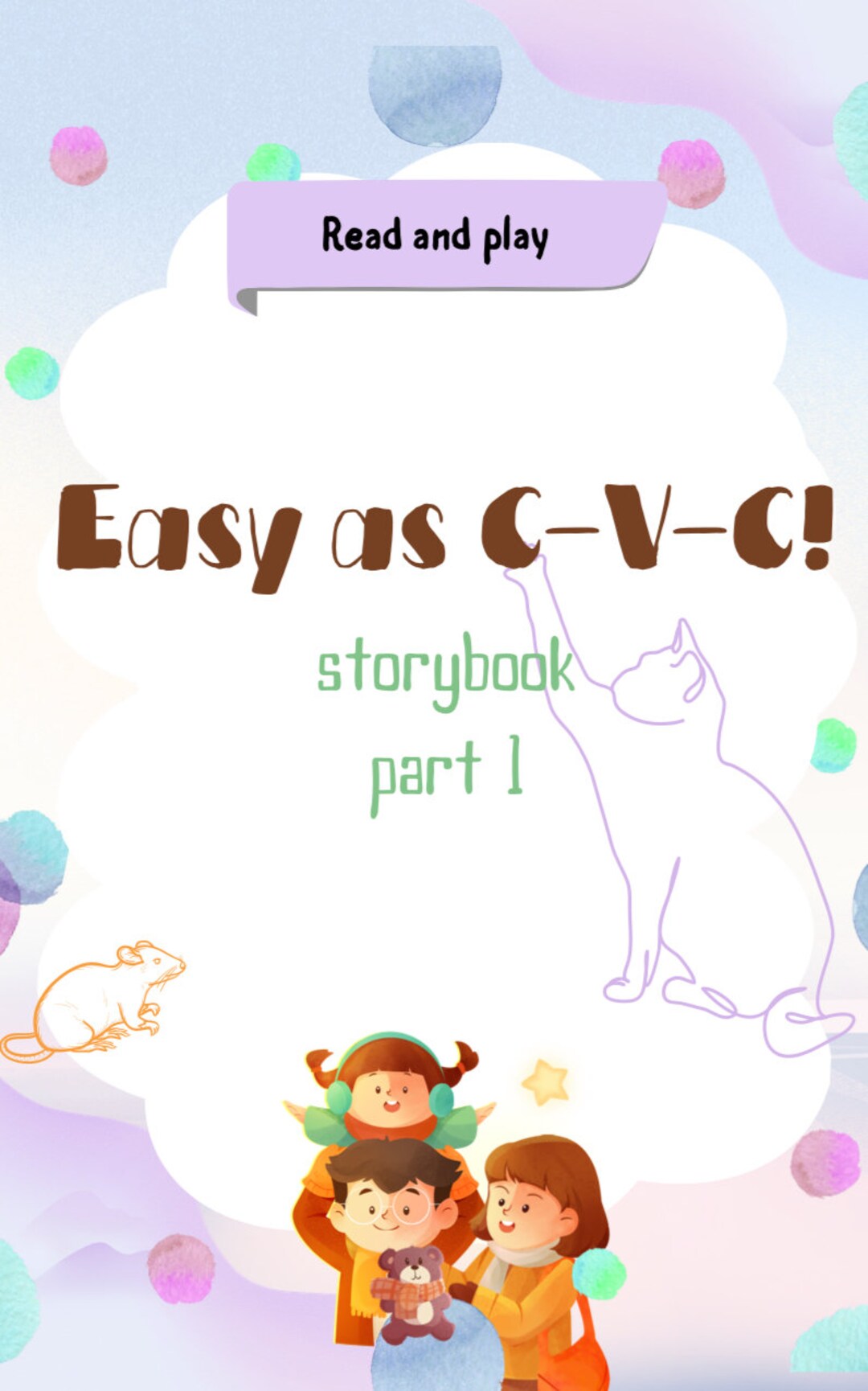 Cvc Reading Book for Children - Etsy