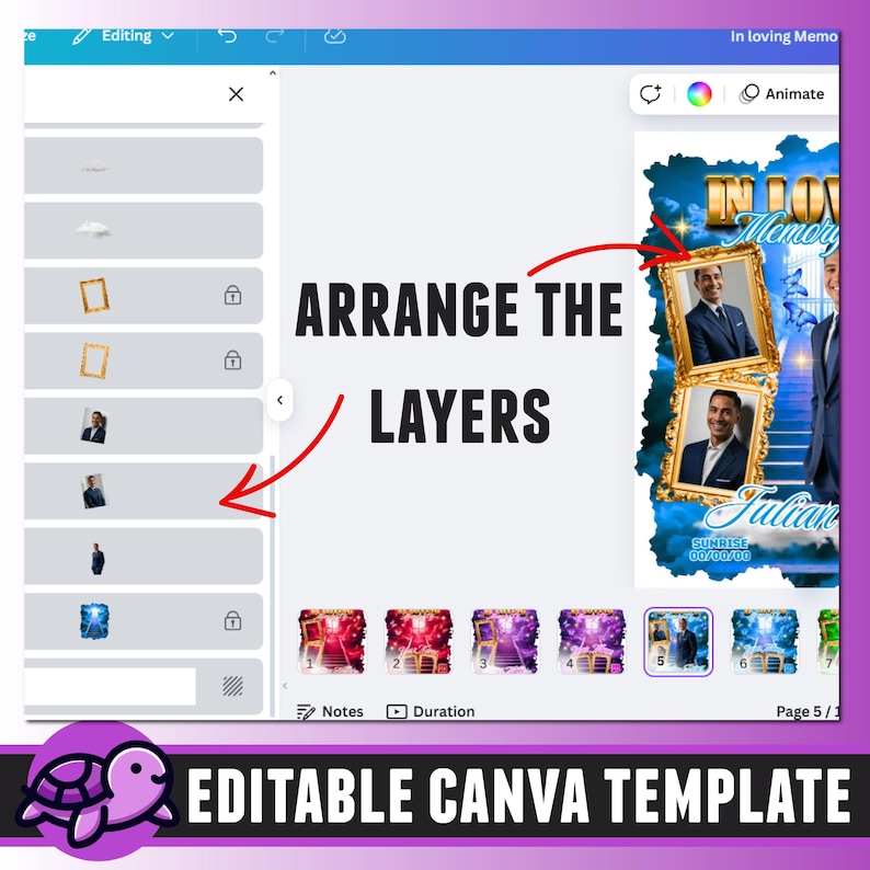 Black&gold in Loving Memory Memorial Shirt Template, Memorial PNG, RIP ...