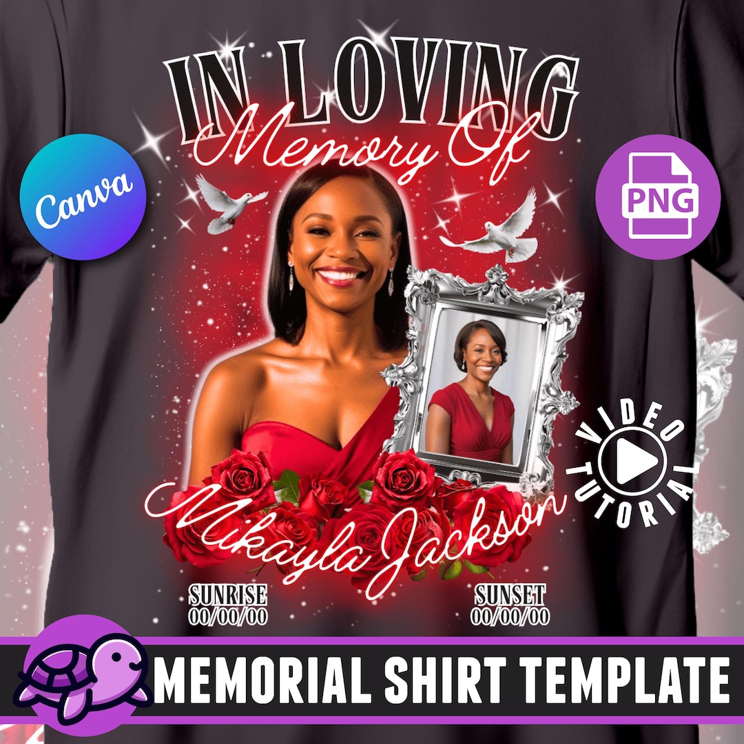In Loving Memory Memorial Shirt Template, Memorial PNG, RIP, Heaven's ...
