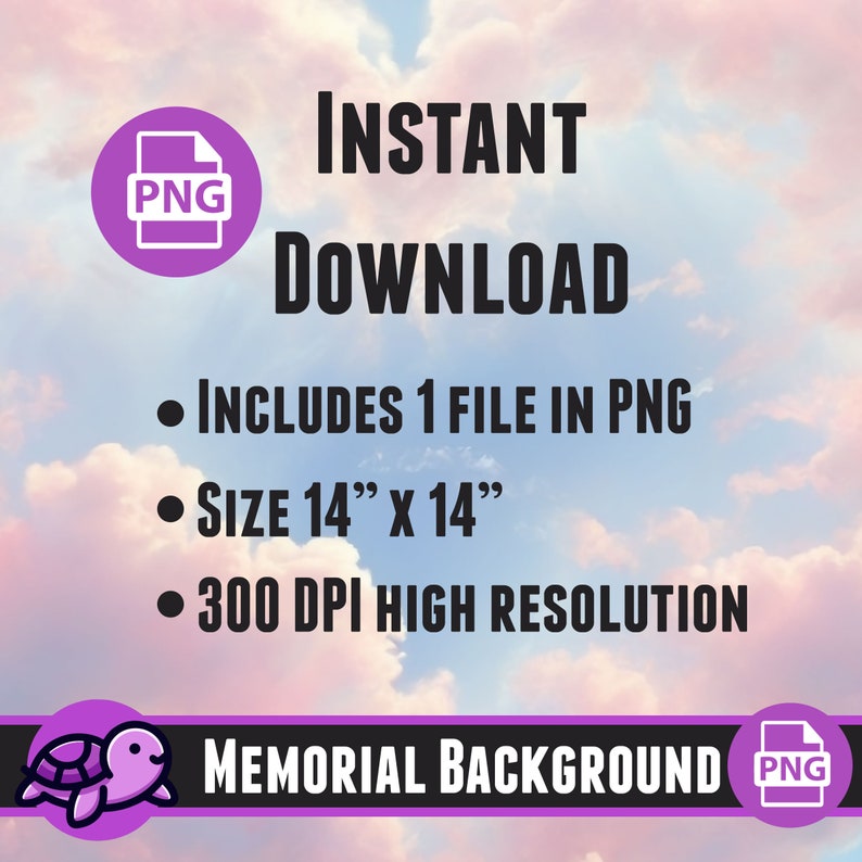 Memorial Background Heart Shape Cloud Sky PNG, Heavenly Blue and Pink ...