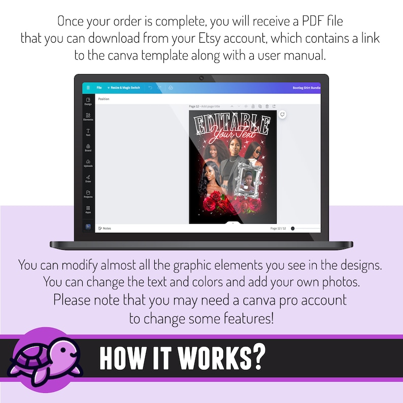 Birthday Bootleg Shirt Editable Canva Template, Party Custom DIY Tee ...