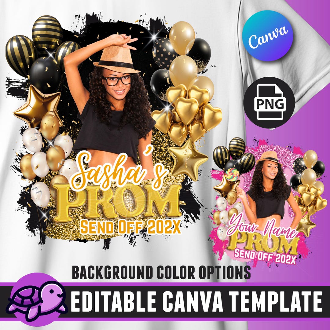 Prom Send off T-shirt Template, Editable in Canva, Graduation Party ...