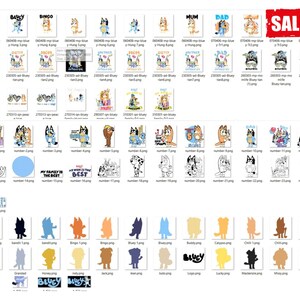 750 Mega Bluey Bundle, Bluey Cut Files for Cricut, Bluey Clipart, Bluey ...