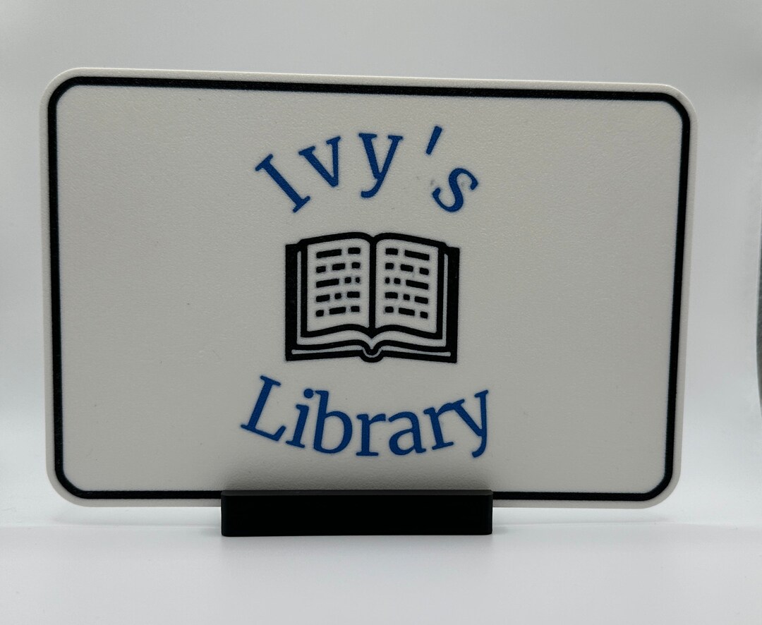 Personalized Library Sign - Etsy