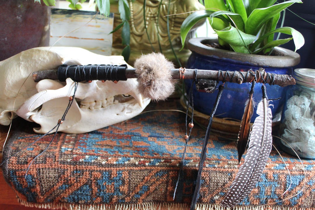 Handmade Feather Altar Talisman - Large Fur Luxe Flicker - Etsy