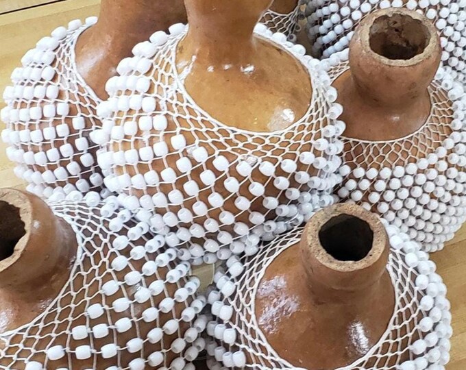 All White Nigeria Beaded Shekere/culture Africa Shekere. - Etsy