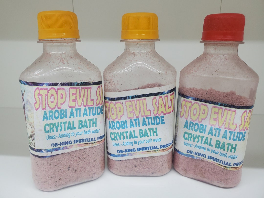 STOP EVIL SALT arobi Ati Atude - Etsy