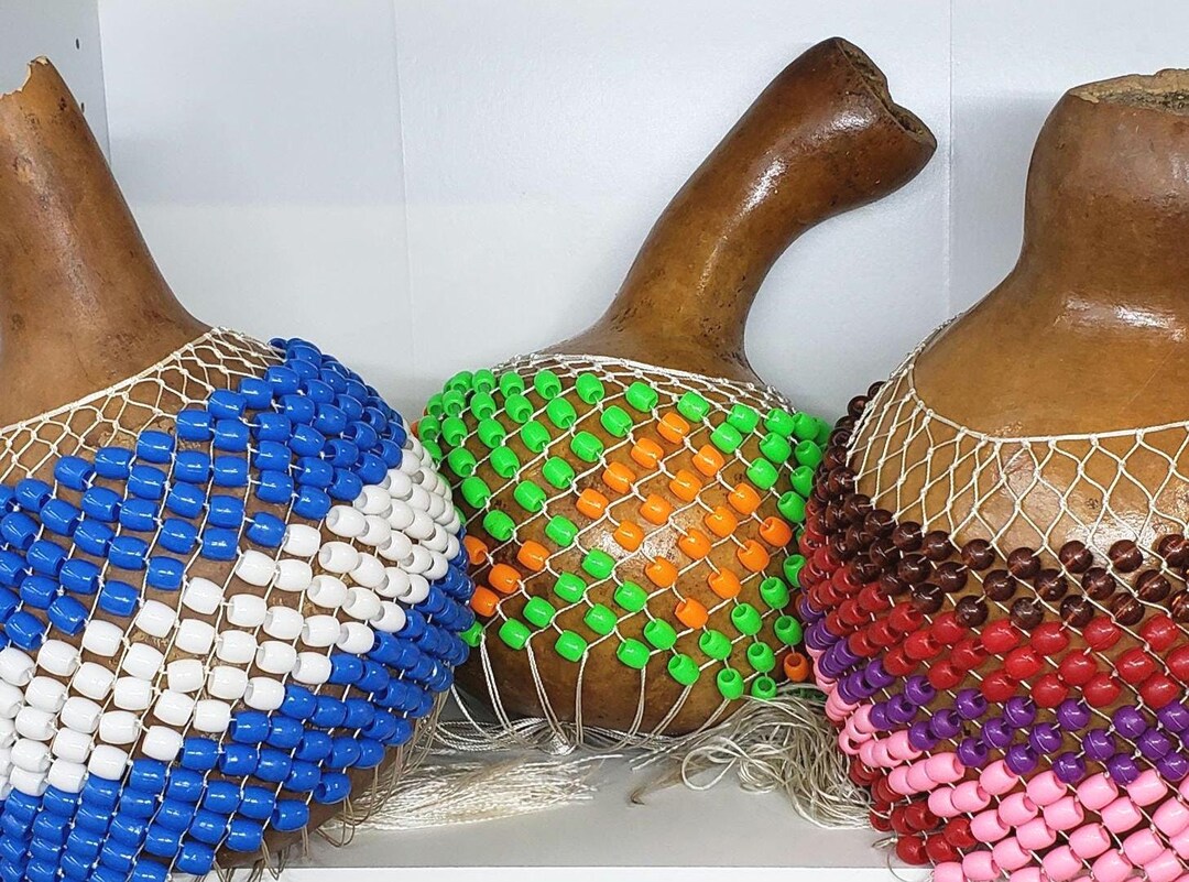 Nigeria Colorful Mix Beaded Shekere/culture Africa Shekere. - Etsy