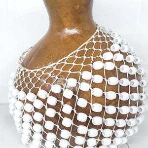 All White Nigeria Beaded Shekere/culture Africa Shekere. - Etsy
