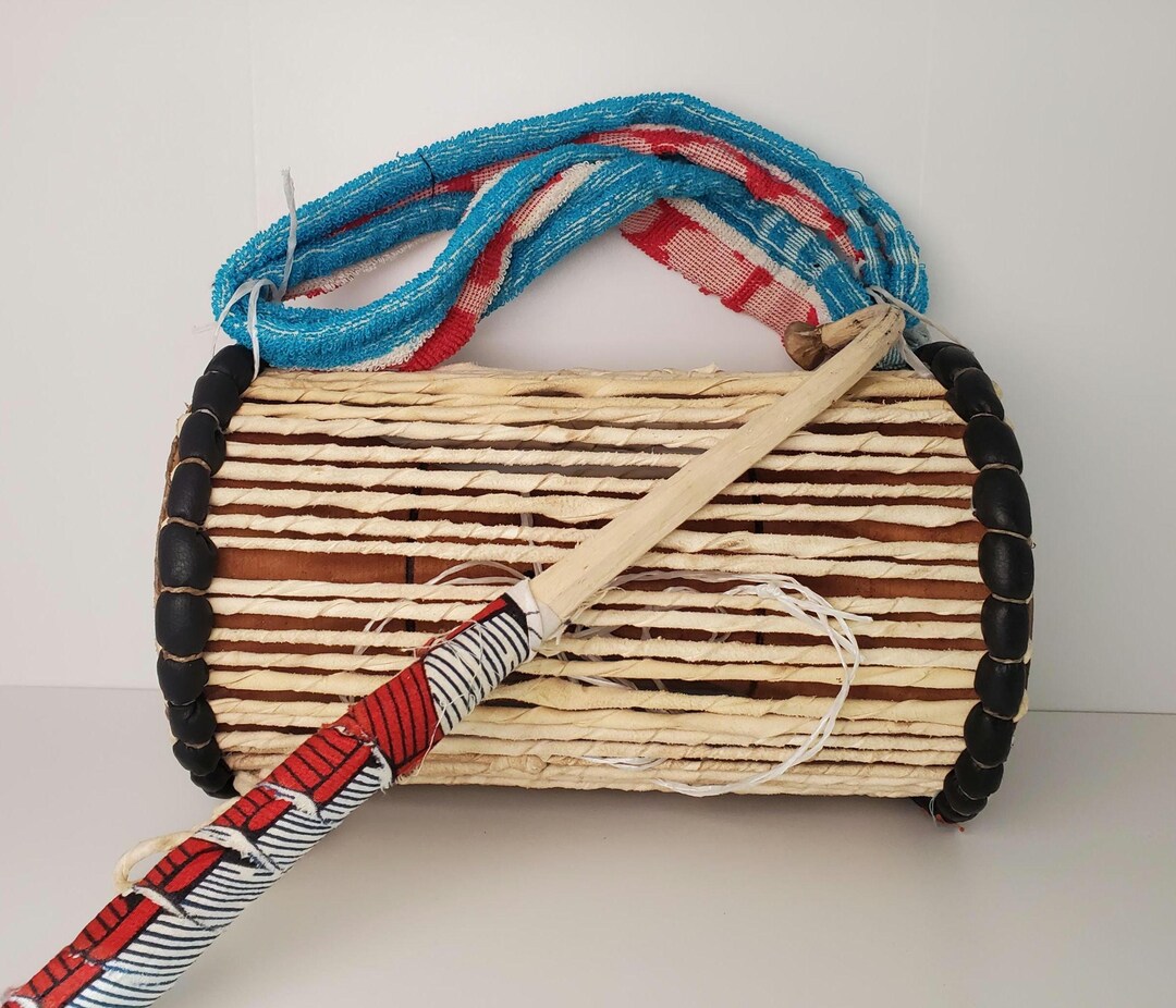 Ilu Gangan African Talking Drum With Drum Stick 11.5in X 7.5in - Etsy
