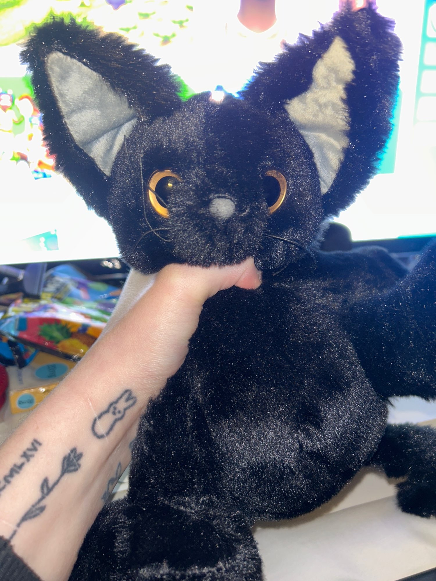 Kuki Cat Plush Toy Cute Khaki Throw Pillow Khaki German Curly KUKI ...