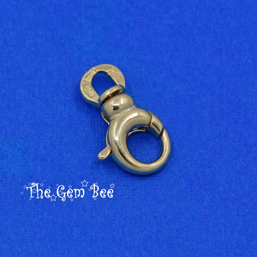 9.5mmx15.5mm 14k Solid Yellow Gold Lobster Hook Clasp Made in Italy - Etsy