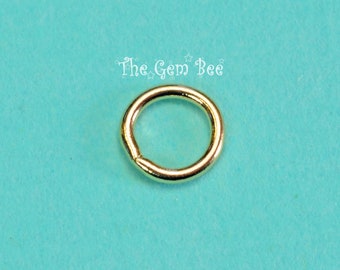 14k Yellow Gold Jump Rings | Etsy