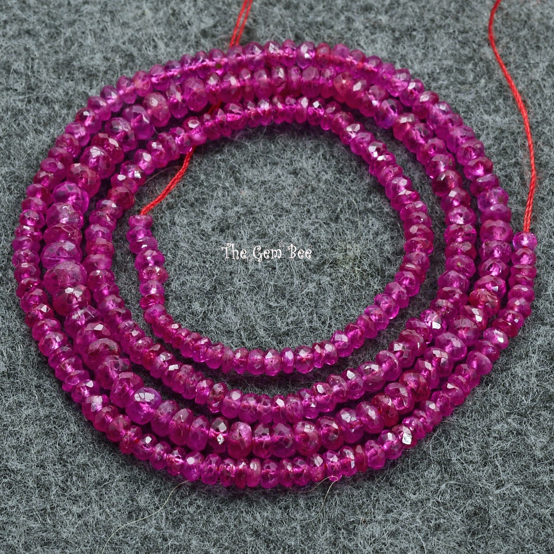 2.6mm-4.25mm Gem Grade No Heat Unheated Fine Burmese Ruby Faceted ...