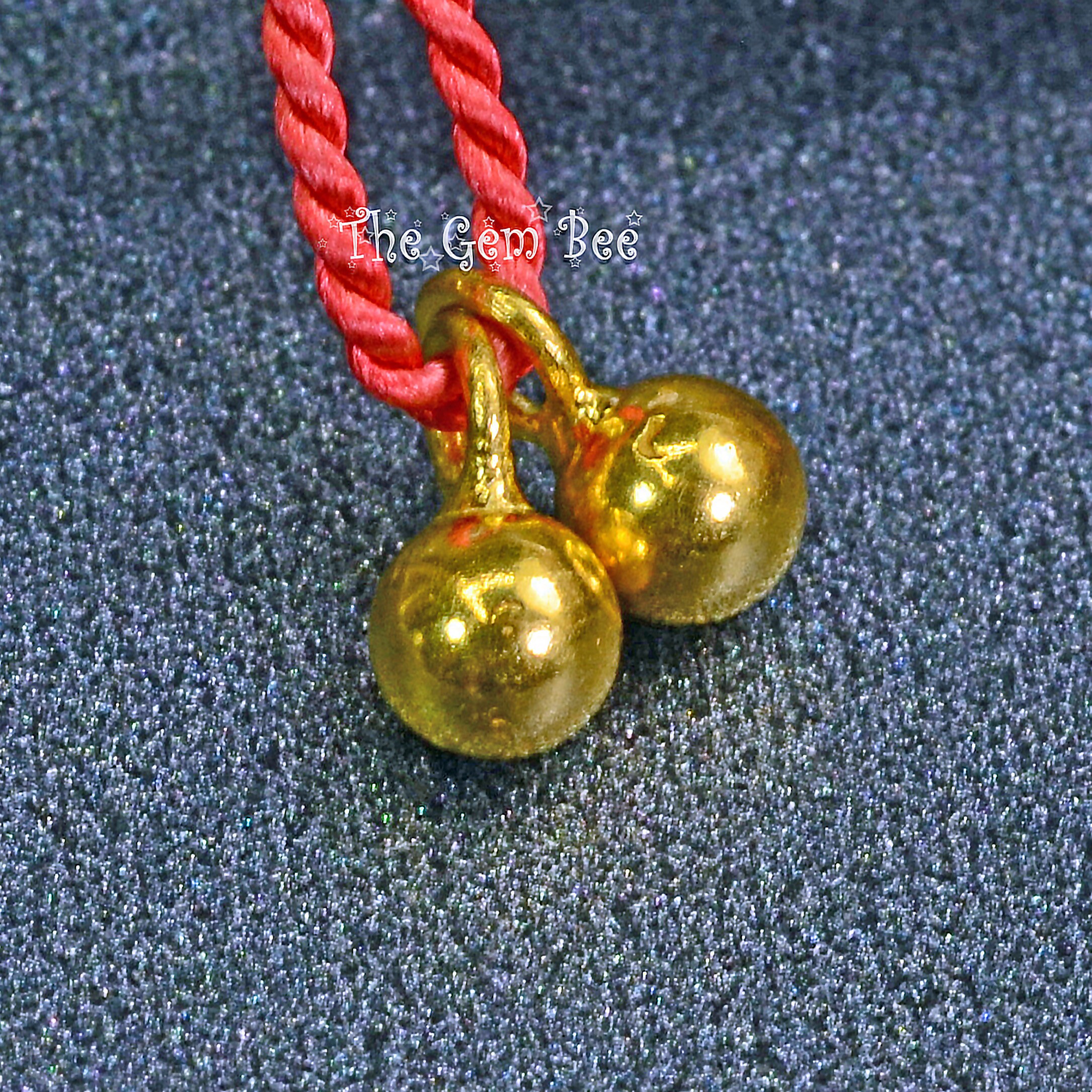 3.3mmx6.2mm 18k Solid Yellow Gold Ball Charm Finding Pair | Etsy