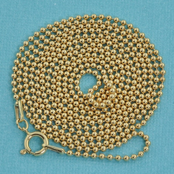 Ball Chain Gold - Etsy