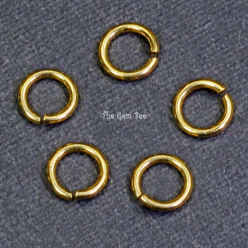 3MM 18k Solid Yellow Gold Open Jump Rings Quantity: 5 or - Etsy