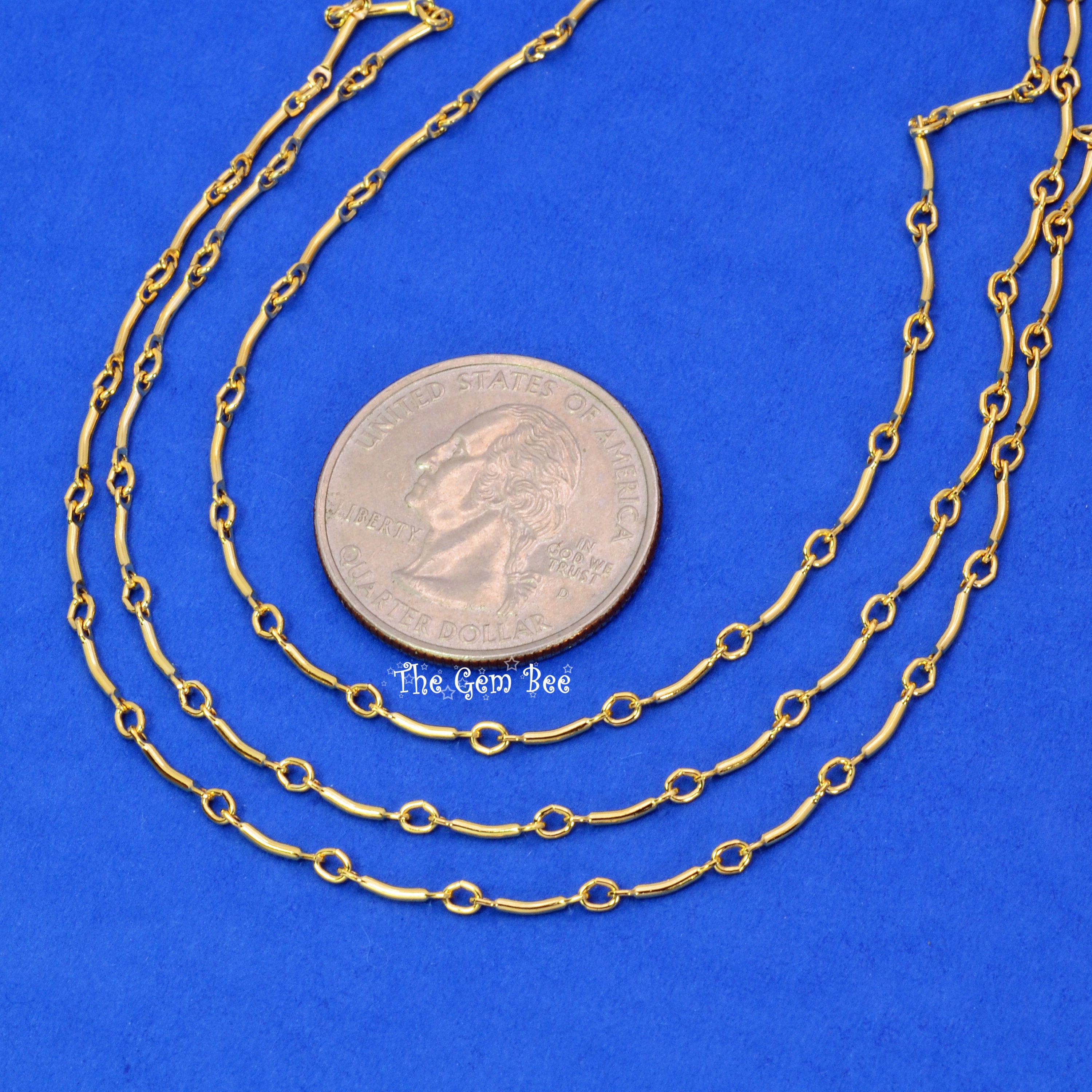 14k Gold Filled Bulk Fancy Chain 8mmx1.5mm Wavy Link by the - Etsy