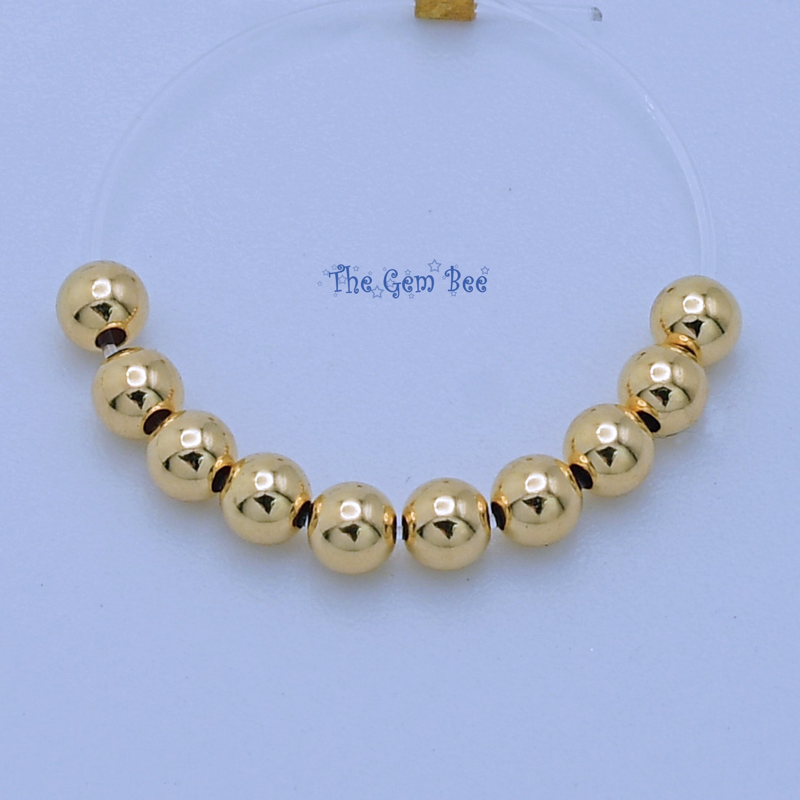 3MM 18k Solid Gold Smooth Round Ball Sphere Bead Spacer (10) - Etsy