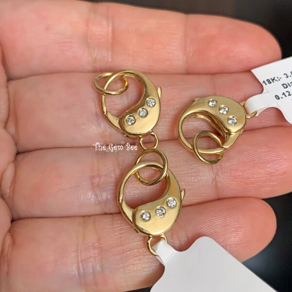 Gold Diamond Clasp - Etsy