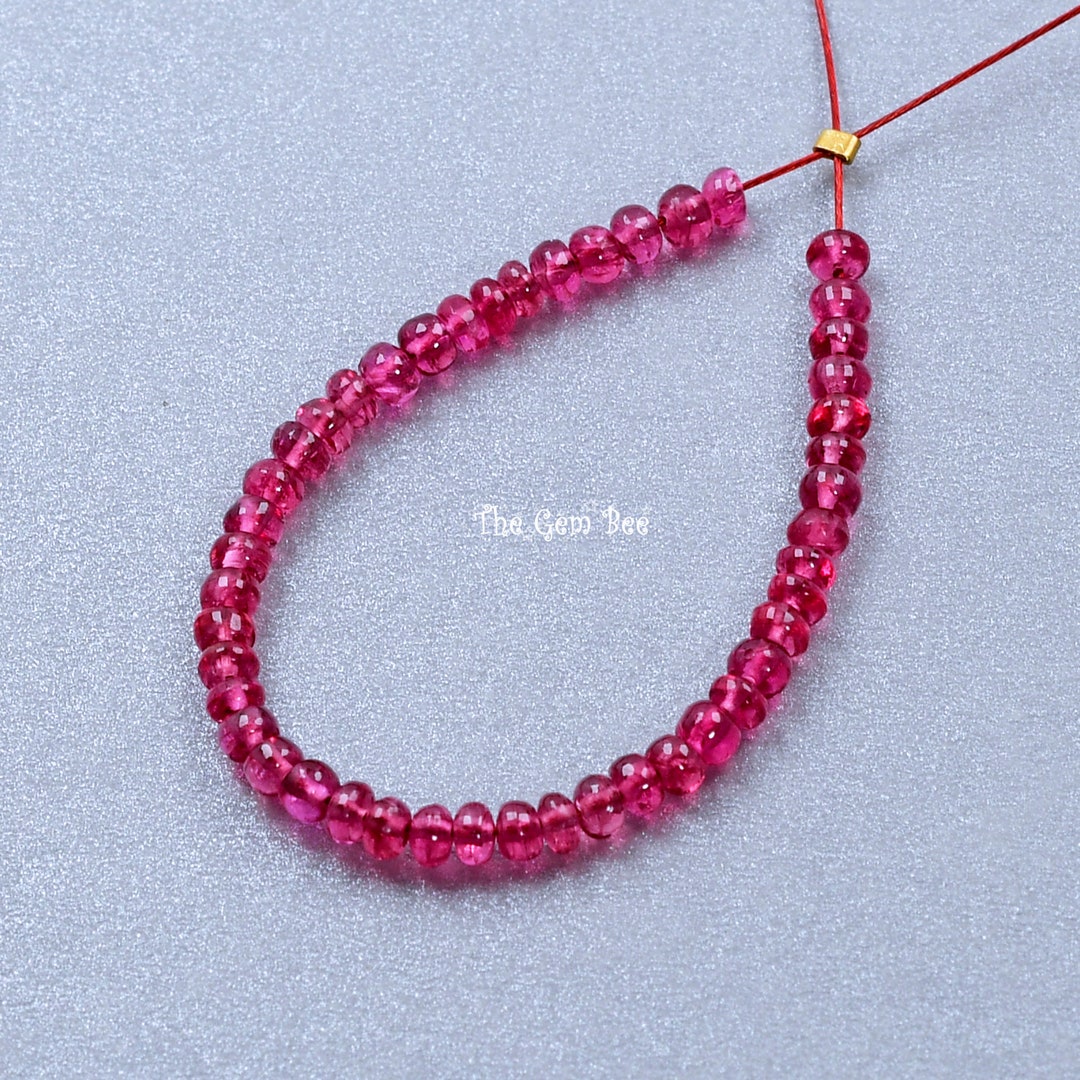 2.5mm Untreated No Heat Neon Hot Pink Burmese Jedi Spinel Smooth ...