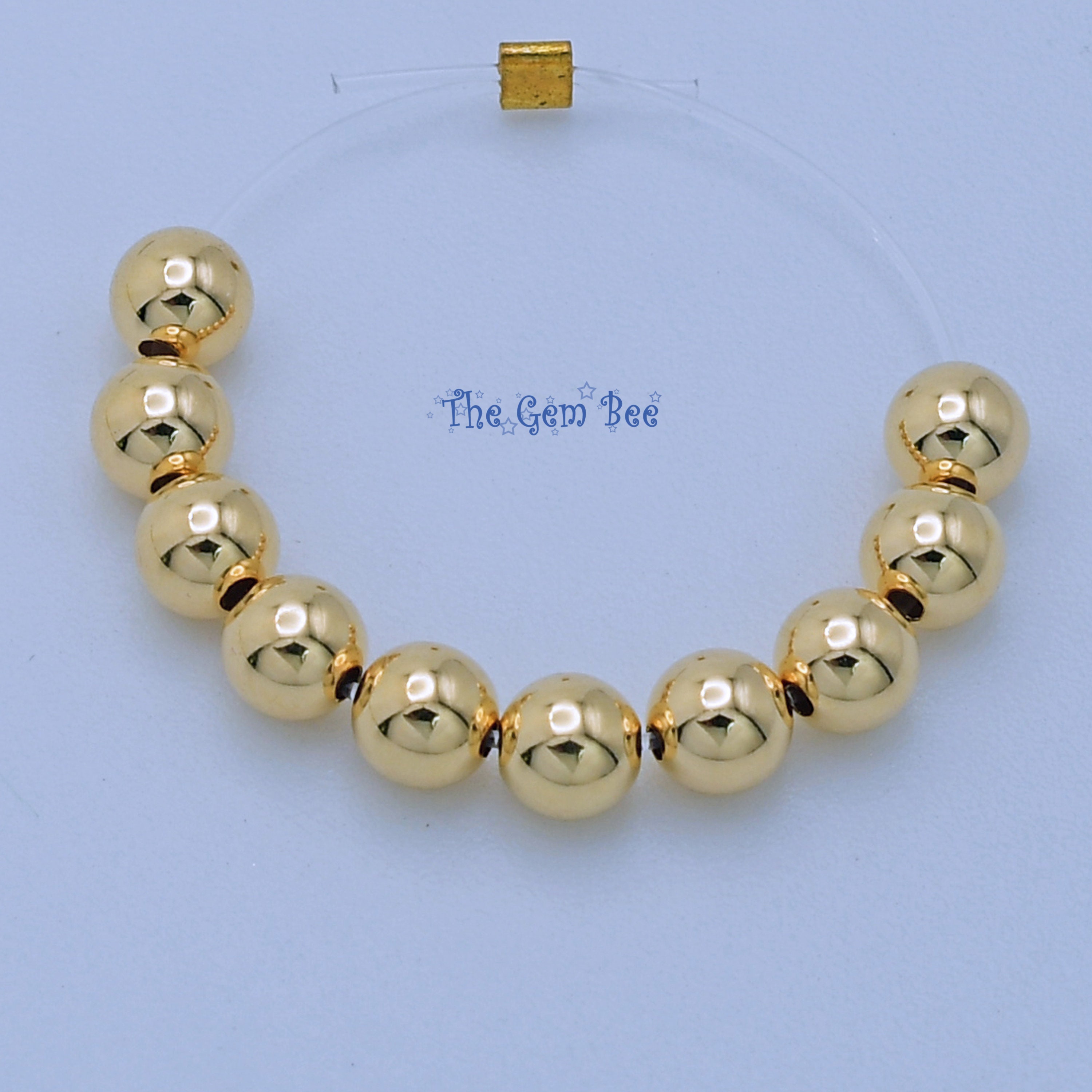 4MM 18k Solid Gold Smooth Round Ball Sphere Bead Spacer (10) - Etsy