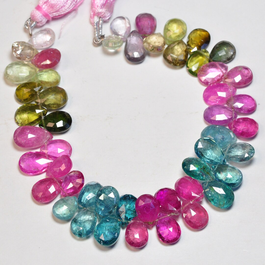 Rubellite Pink Indicolite Blue Green Purple Tourmaline Large Pear ...