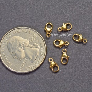 4.5mmx7.8mm 18k Solid Yellow Gold Lobster Clasp With Closed Loop - Etsy