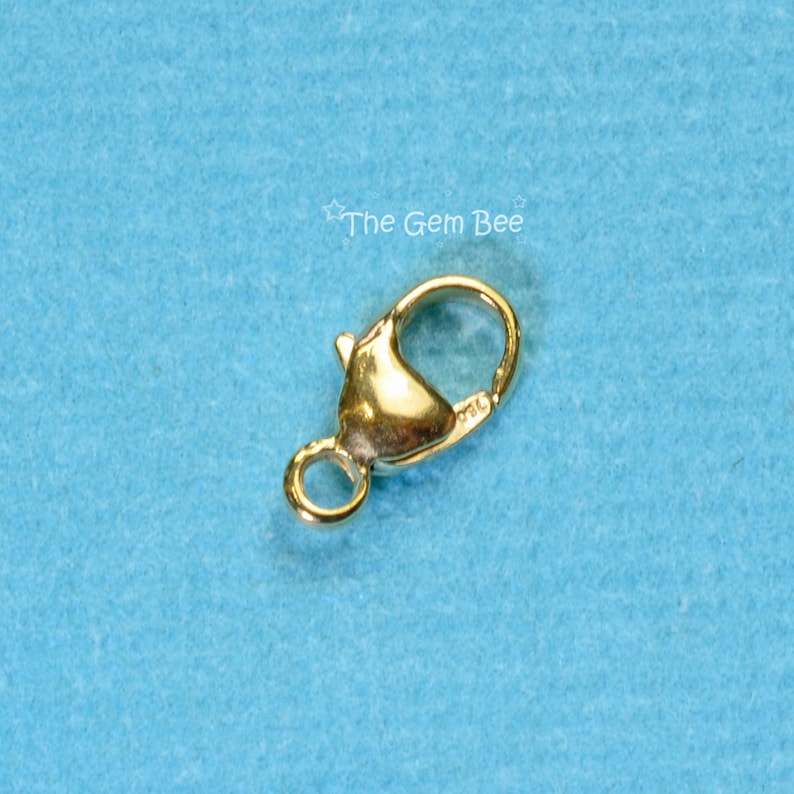4.5mmx7.8mm 18k Solid Yellow Gold Lobster Clasp With Closed - Etsy
