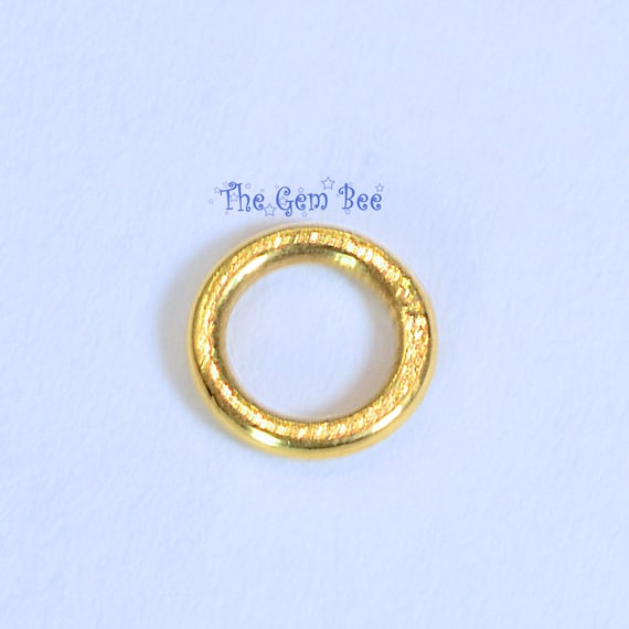 5.5MM 19 Gauge 18K Solid Yellow Gold Round CLOSED Jump Ring Finding Quantity 1 Piece or 5 Pieces Etsy