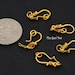 8.8mmx17.8mm 18k Solid Gold Large Fancy Hook Clasp Finding With ...
