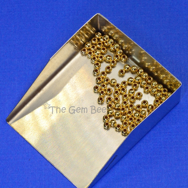 2MM 18k Solid Gold Smooth Round Bead Spacer 100 - Etsy