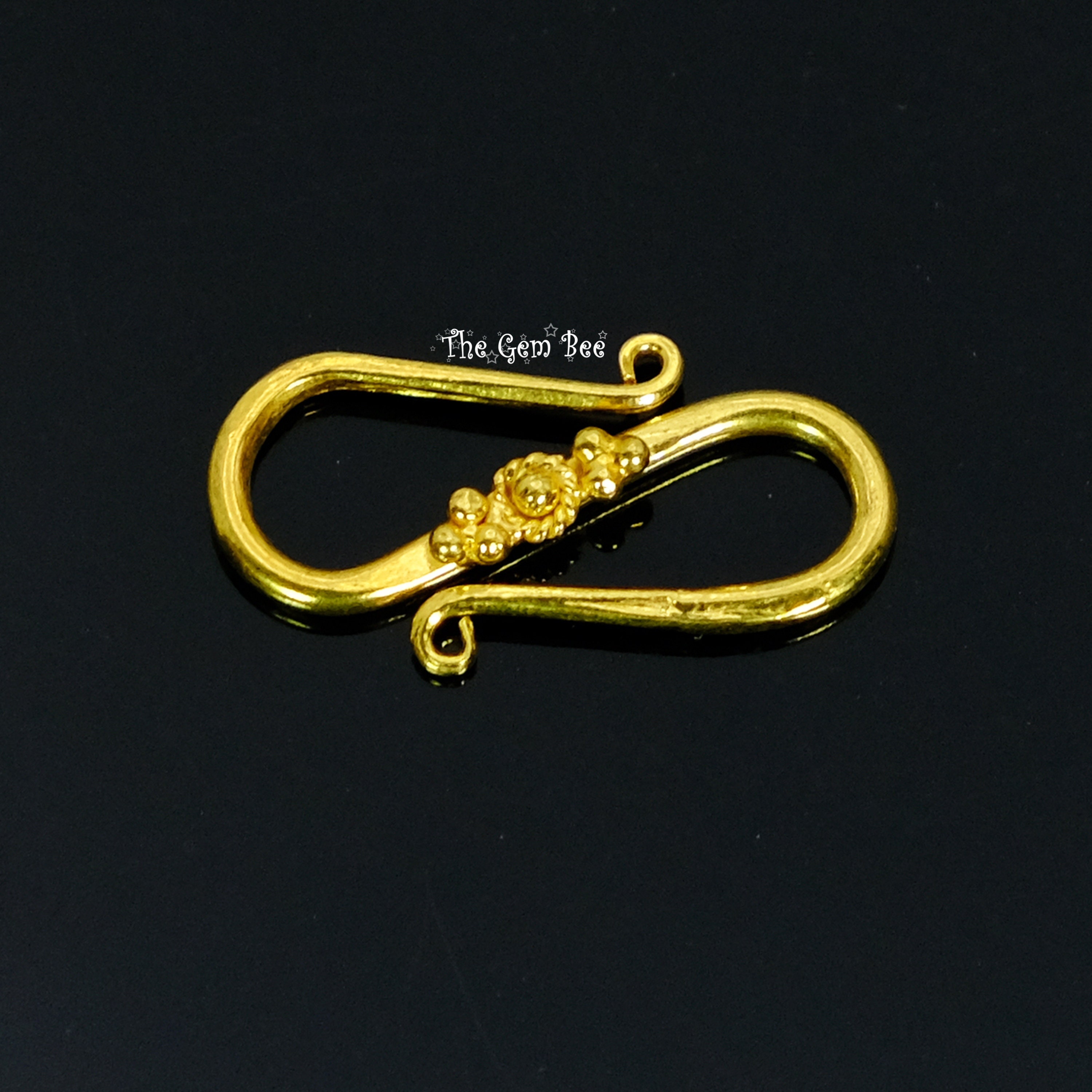 7.8mmx15mm Large 18k Solid Gold Old-fashioned Hook Clasp - Etsy