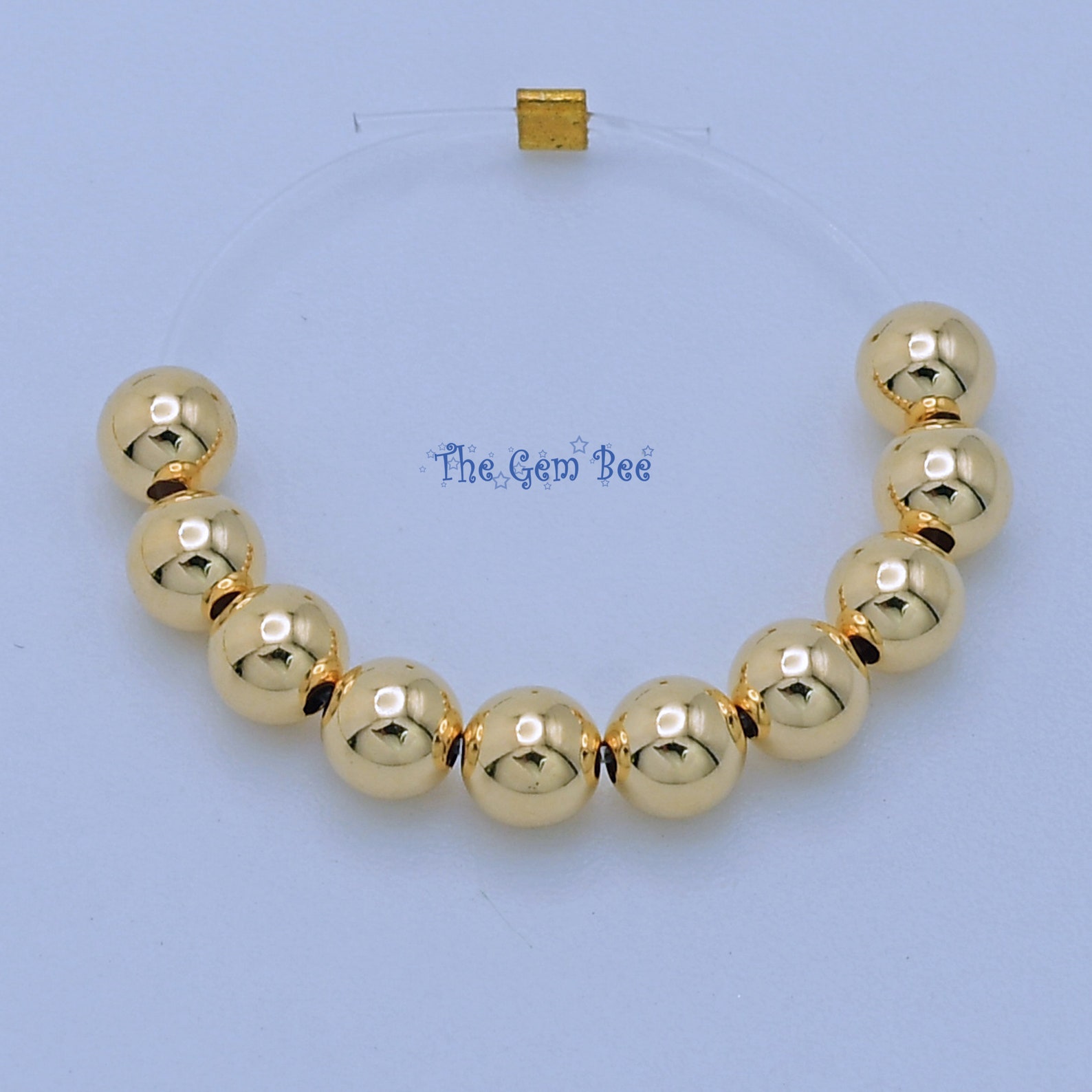 4MM 18k Solid Gold Smooth Round Ball Sphere Bead Spacer (10) - Etsy