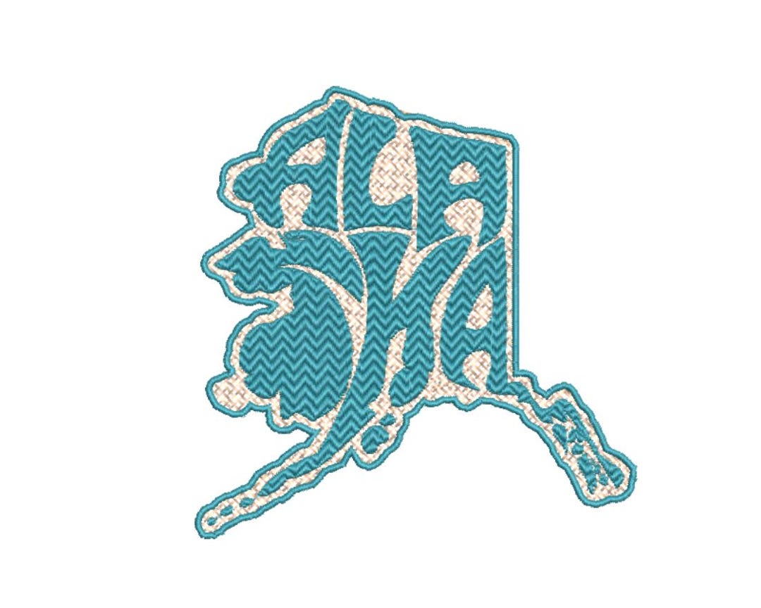 Alaska State Outline Embroidery Design | Alaska Line Art | 4x4 & 5x7 ...